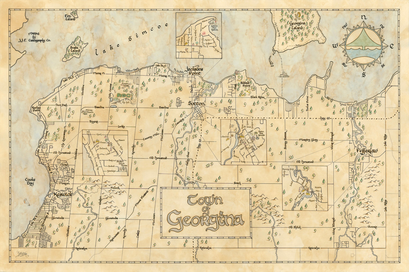 J.J.F Cartography - Custom Hand Drawn Cartography.